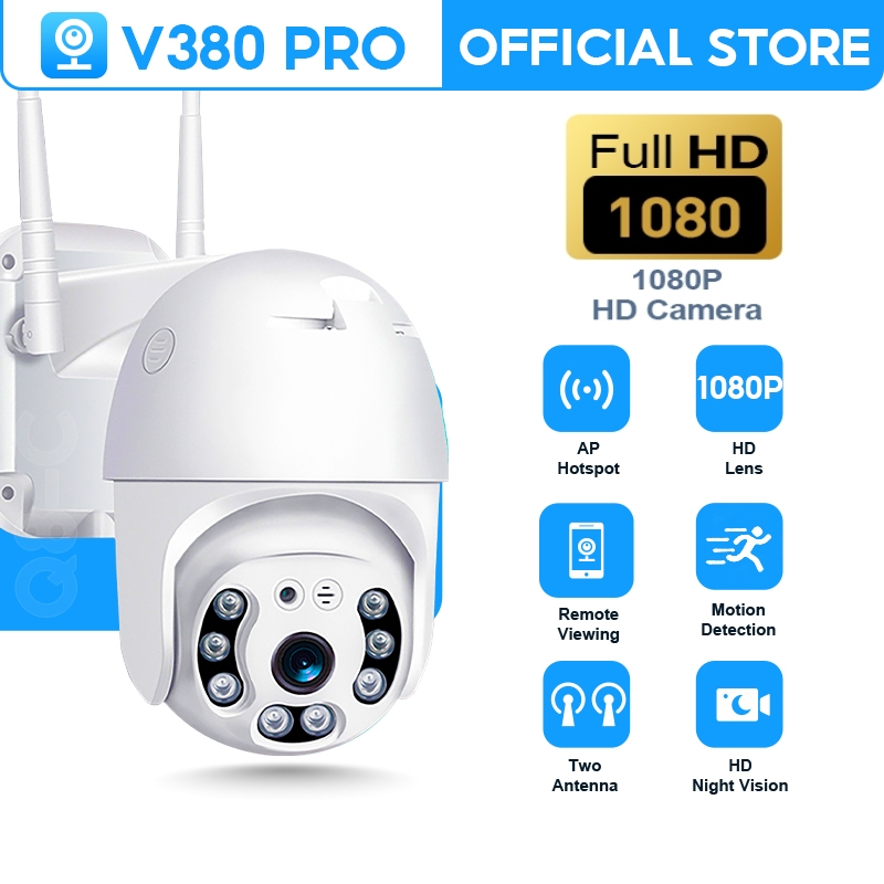 V380 Pro P2 CCTV Security camera outdoor waterproof 360 HD 1080p for ...