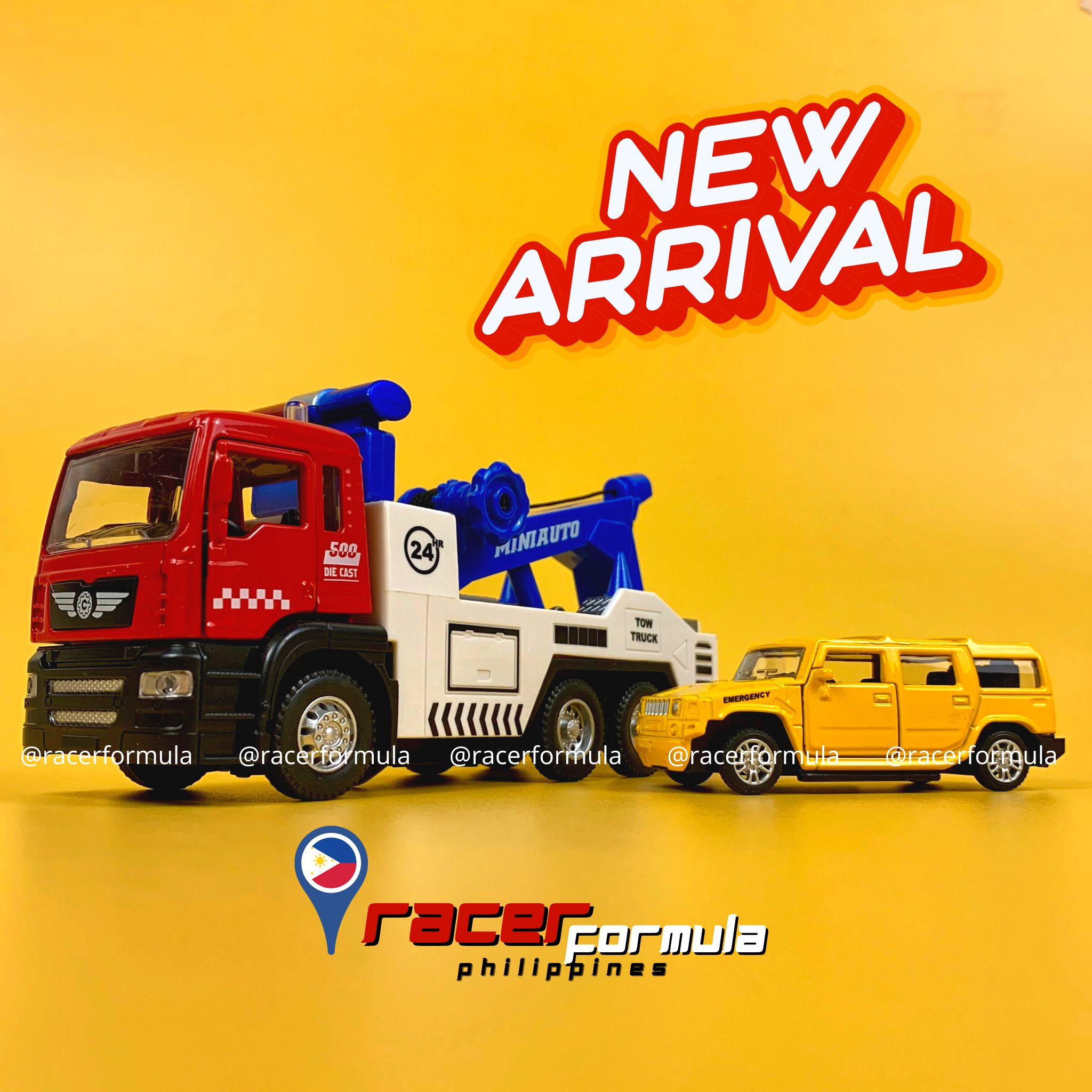 【RACER FORMULA】Tow Truck Vehicle 1:50 Model Truck Toy Collection Series ...