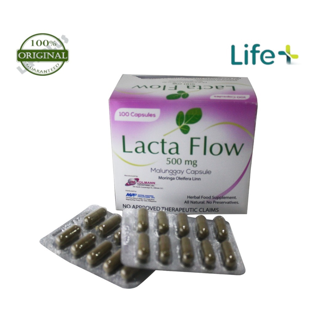 Lactaflow Malunggay Capsules 500mg 100s | Lazada PH