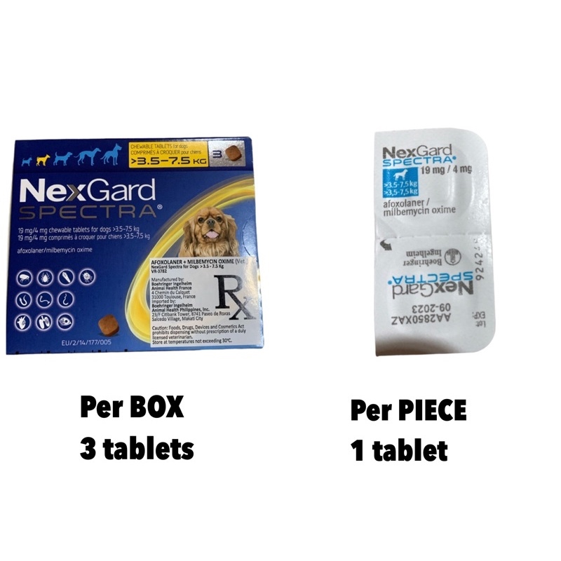 NexGard Spectra Chewable Tablet for Dogs with STICKER | Lazada PH
