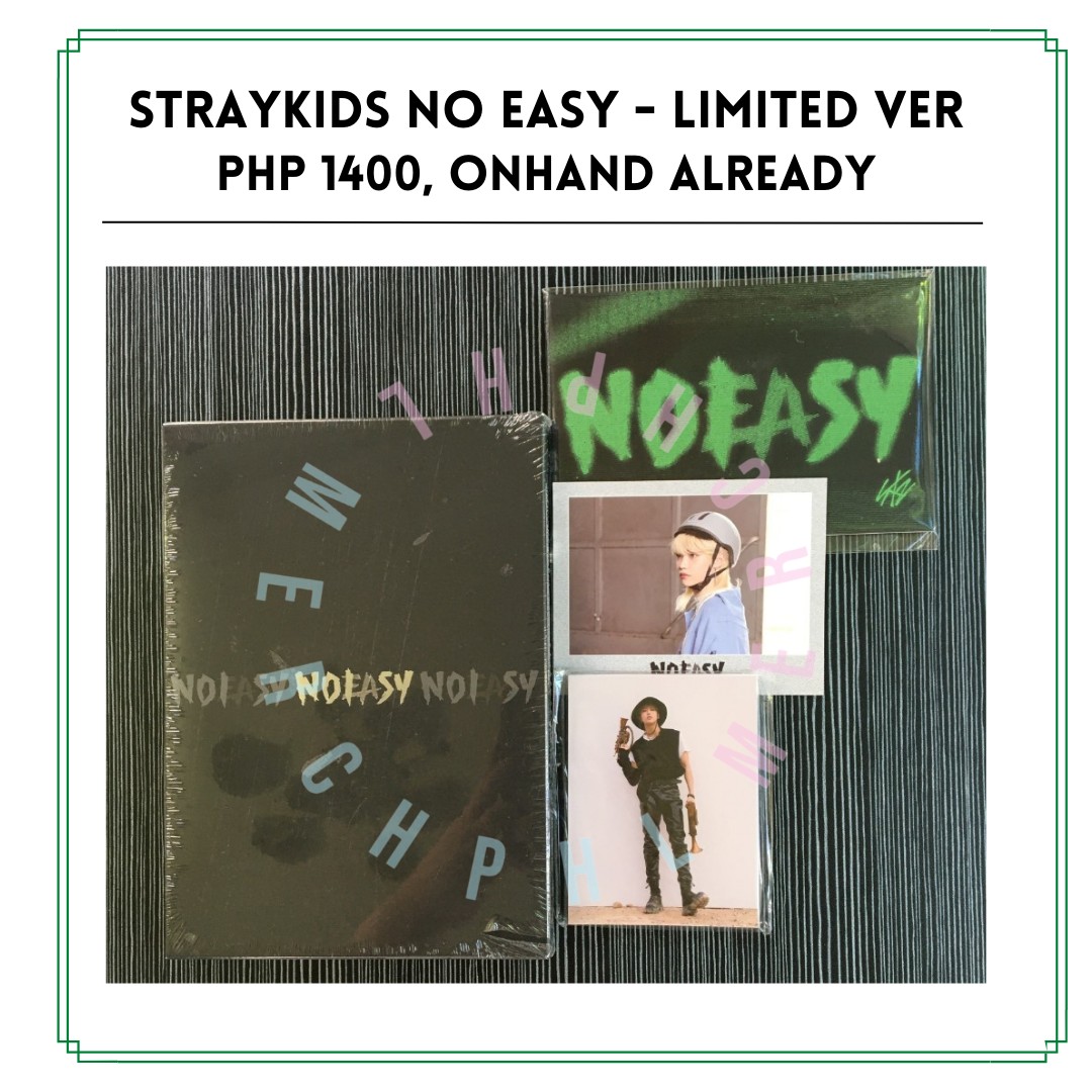 [SEALED] STRAY KIDS NO EASY LIMITED VERSION WITH POB | Lazada PH