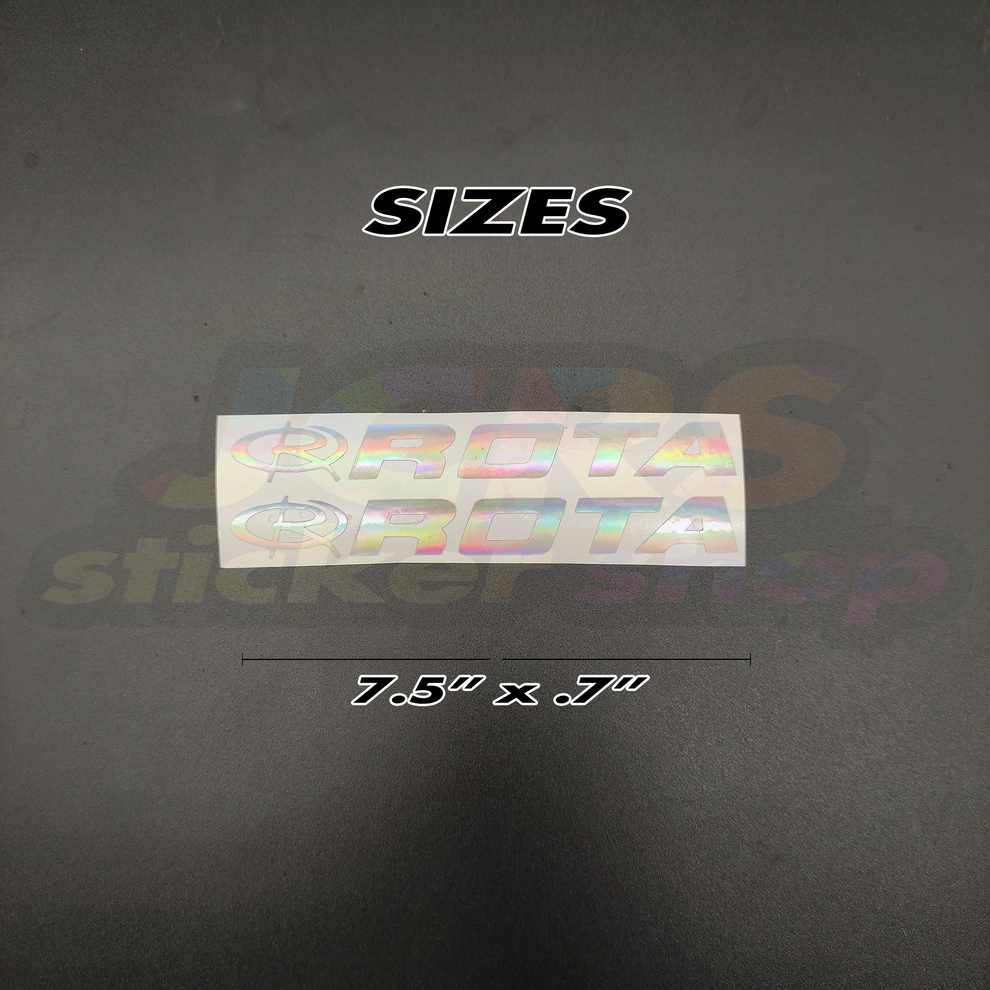 Rota Mags Car Sticker and Decal - Outdoor cutout rim vinyl waterproof ...