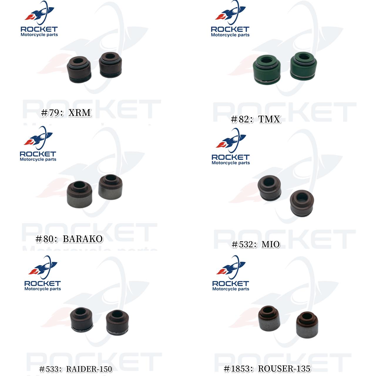 MOTORCYCLE OIL VALVE SEAL FOR XRM BARAKO TMX MIO RAIDER-150 BAJAJ ...