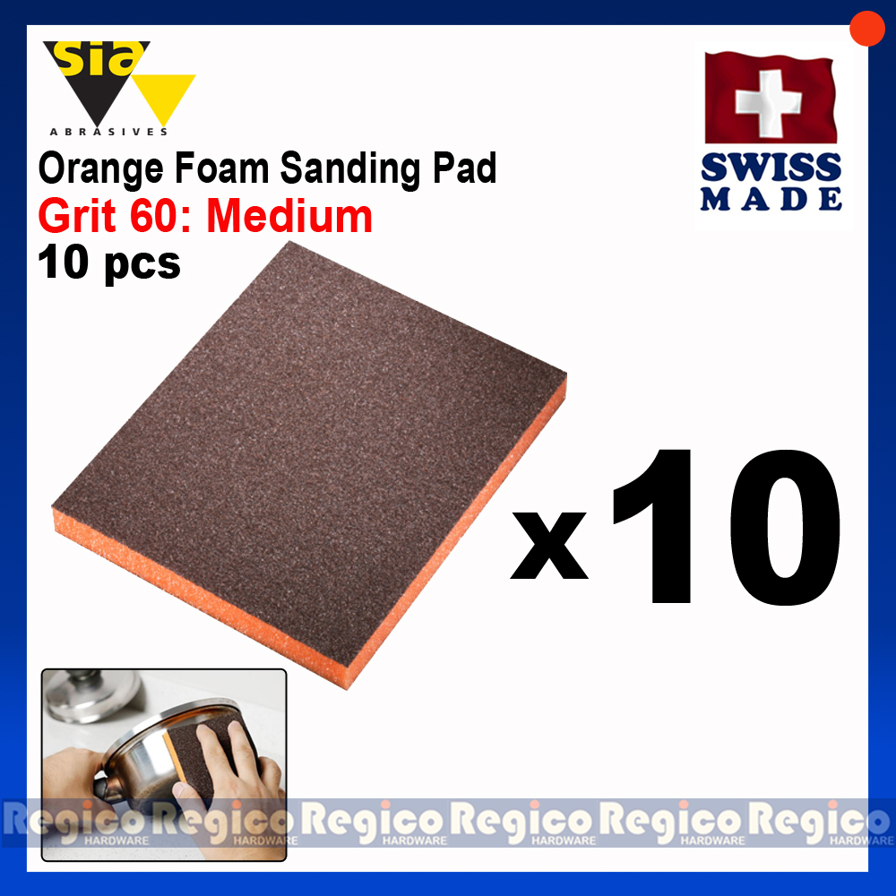 SIA Foam Sandpaper Sanding Block and Pad (7991,7983) Regico Hardware ...
