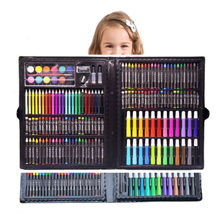 168Pcs Sets Kids Super Mega Art Coloring Set Crayons Oil Pastels Color ...