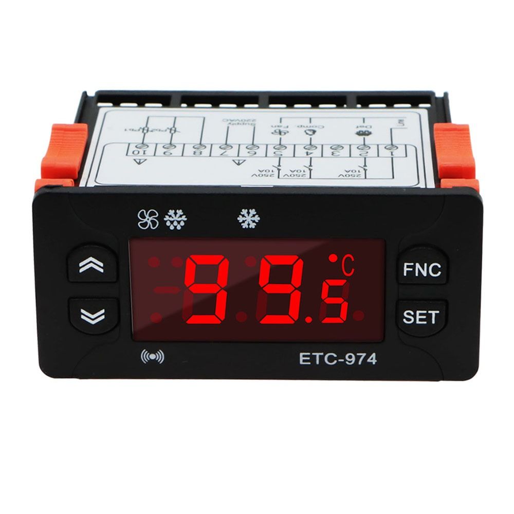 PETIYOUZA Mini Dual sensor Refrigerator 220V Thermostat Regulator ...