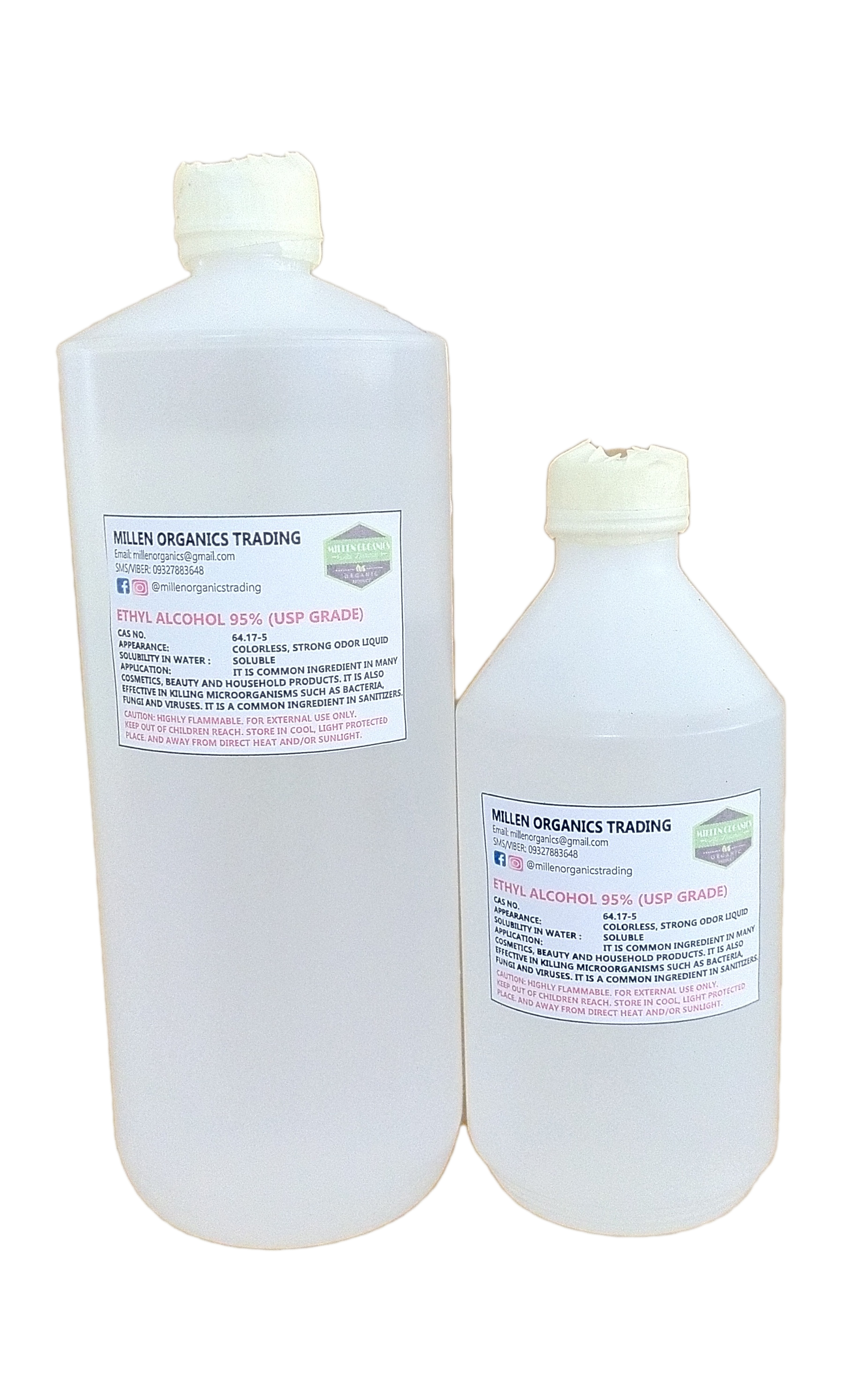 The Candl Studio 1Liter Ethyl Alcohol 96.38% Purity Perfumer's Alcohol ...