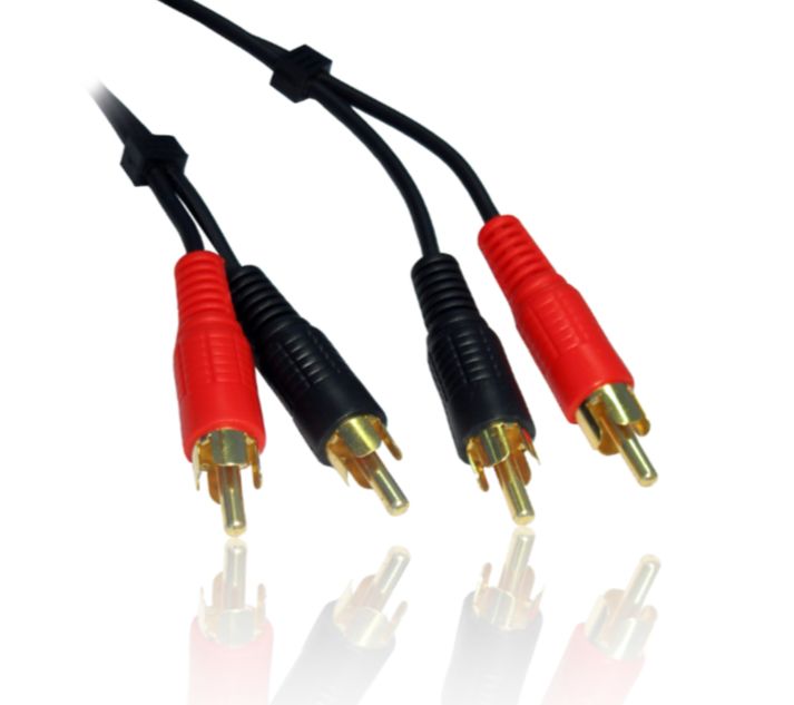 2x2 jack RCA Jack Male to Male Cord Stereo Audio Jack Cable Twin Phono ...