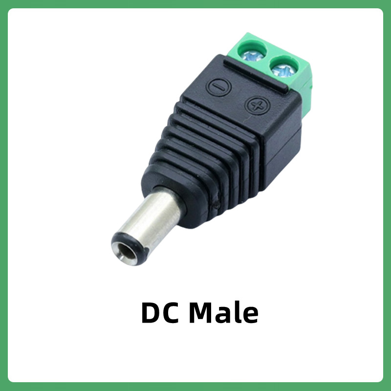 Male and Female DC Socket Adapters CCTV Camera Power Supply Male and ...