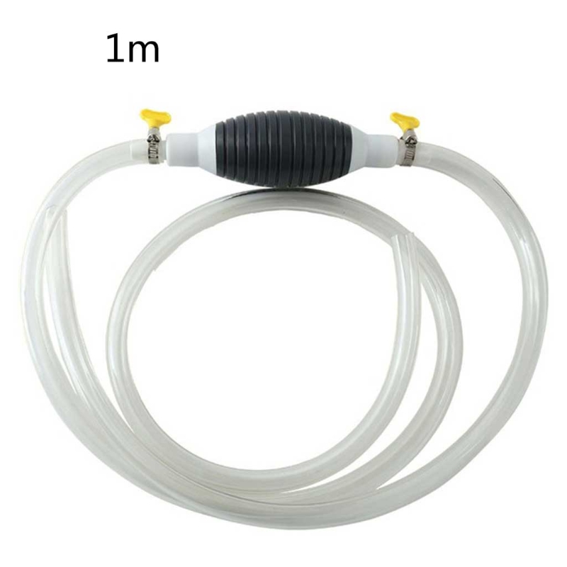 Gasoline Siphone Hose 1m/2m Hand Fuel Pump Gas Oil Water Fuel Transfer ...