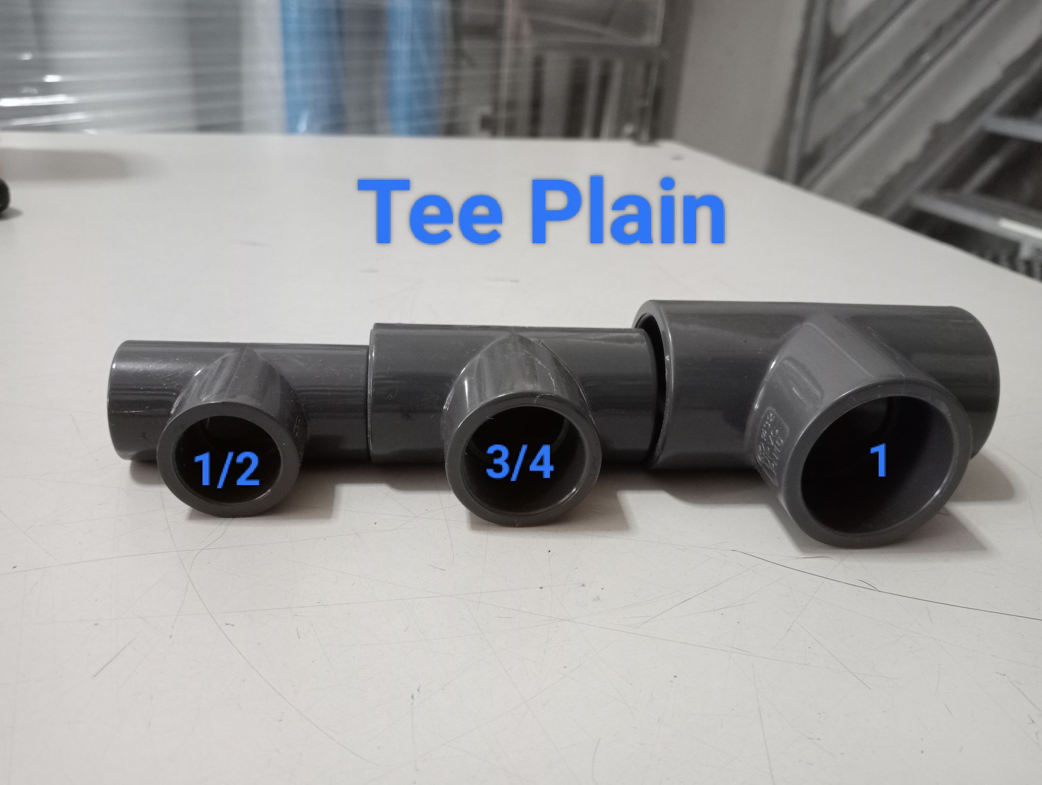 UPVC Tee Plain 1/2''，3/4“， 1'' 10PCS | Lazada PH