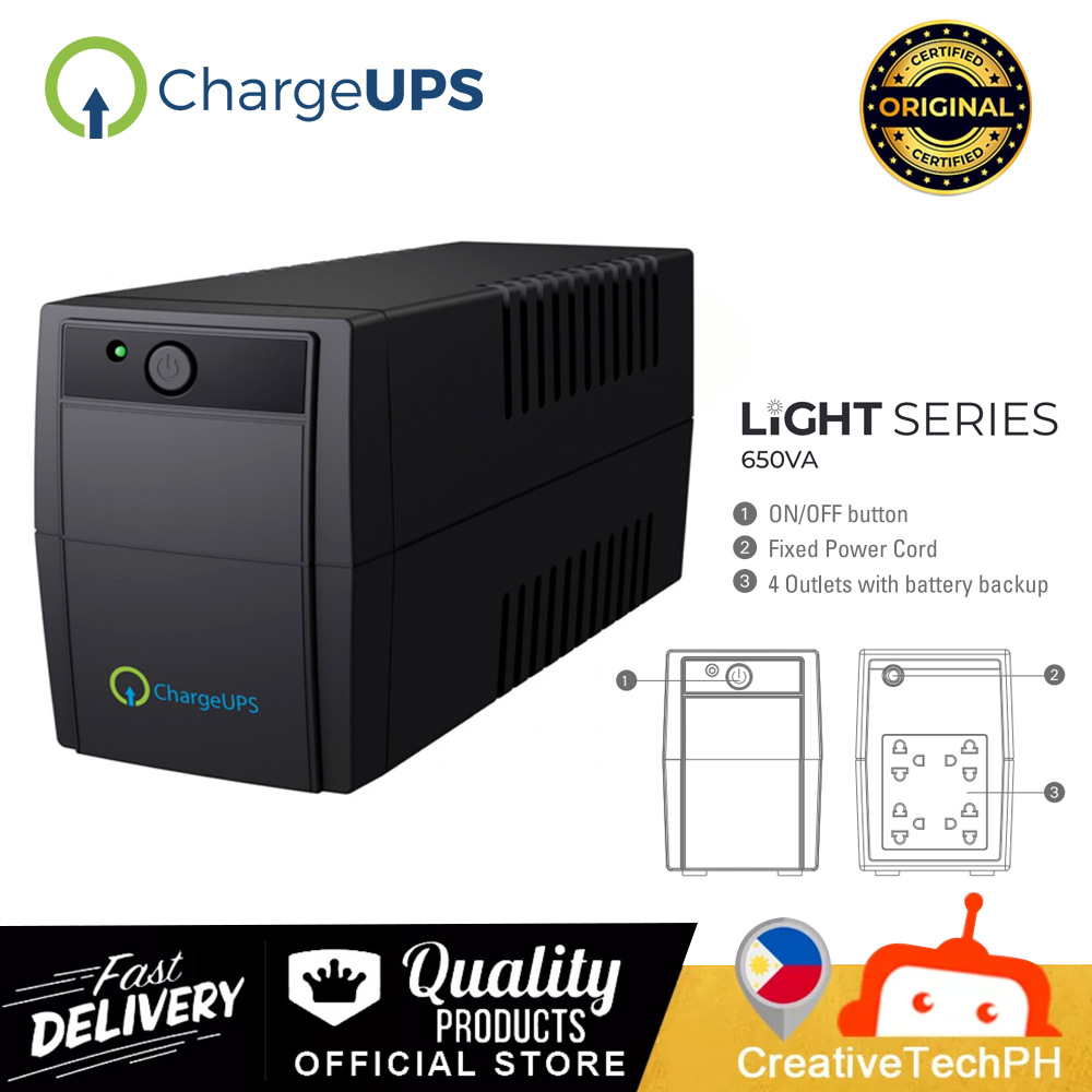 CHARGE-UPS Light 650VA | Lazada PH