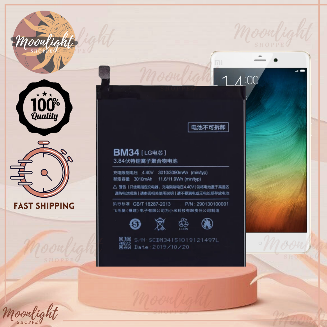 Xiaomi Mi Note Pro Battery Model BM34 Lithium-ion battery | Lazada PH