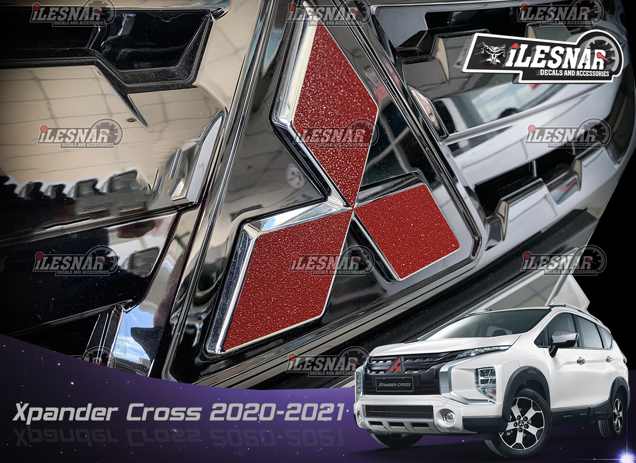 Mitsubishi Xpander Cross 2020-2022 Front and Rear Logo Frost Red ...