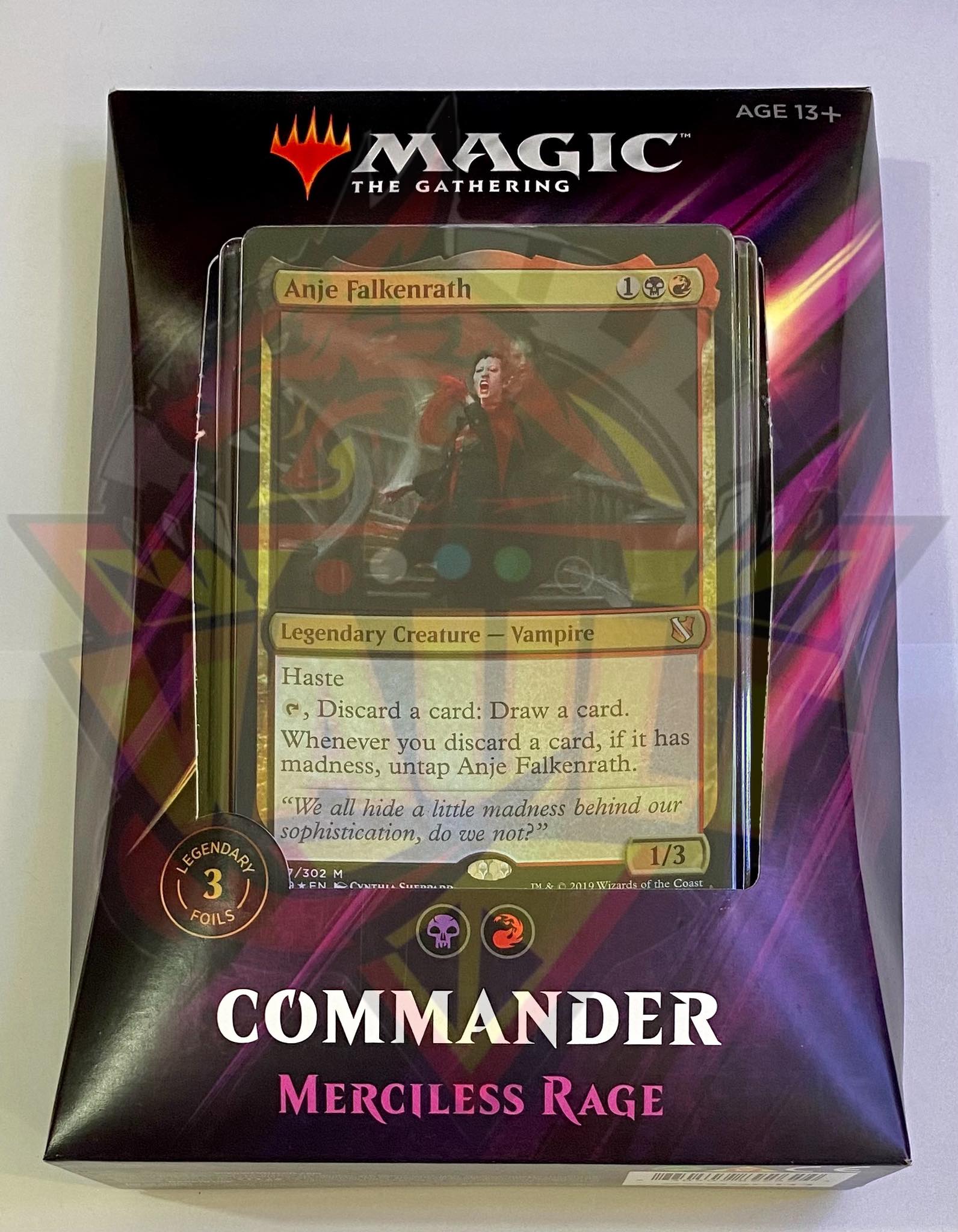 Merciless Rage Commander 2019 Preconstructed EDH Deck Magic the ...