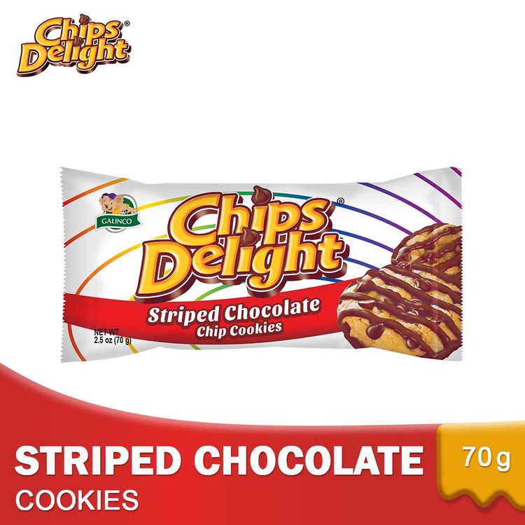 Chips Delight Striped Chocolate Chip Cookies 70g | Lazada PH