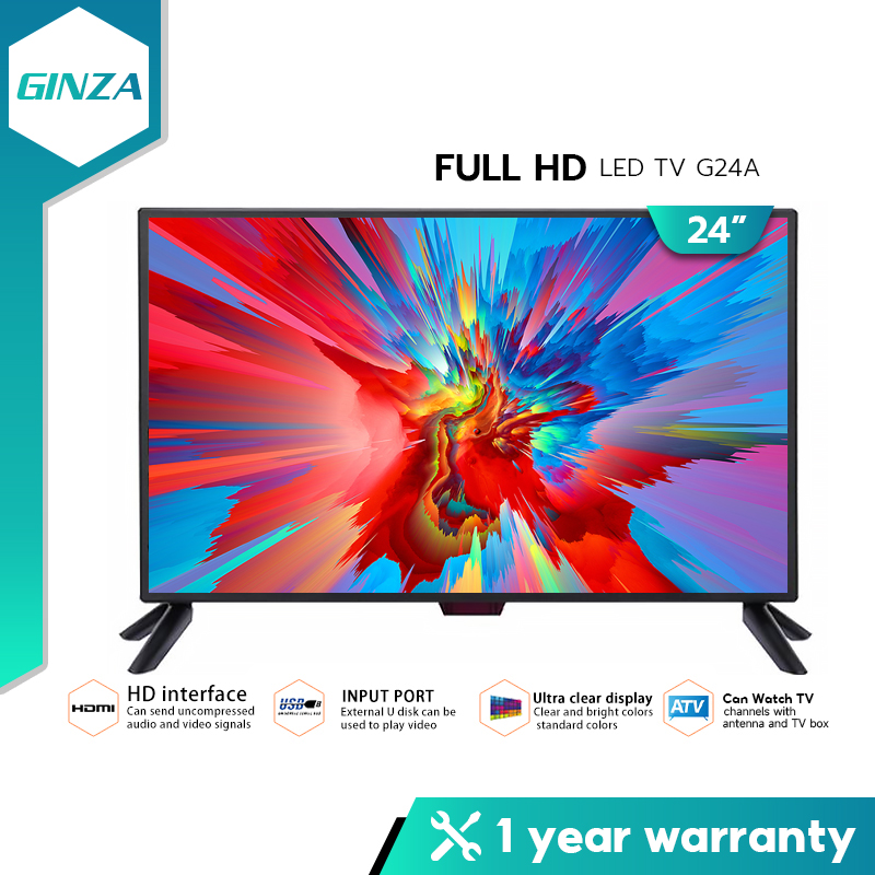 GINZA 24 inch TV 22 32 40 inches TV LED TV Flat Screen TV Not Smart TV Cheap TV -AV-VGA-USB ...