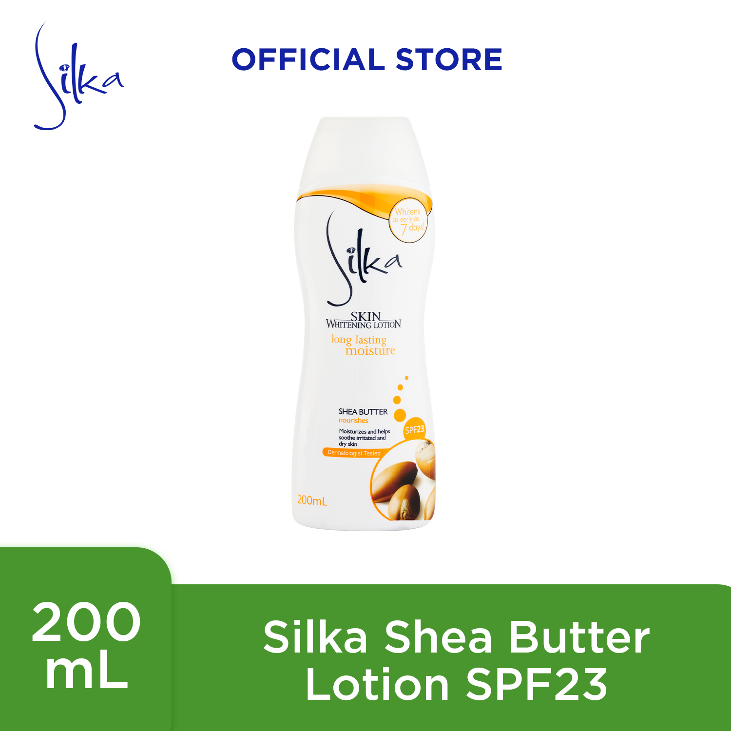 Silka Whitening Lotion Long Lasting (Shea Butter) 200ml | Lazada PH