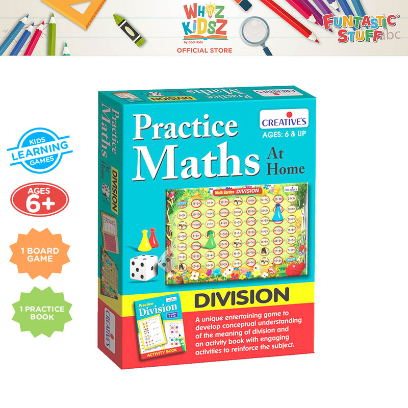 Whiz Kidsz Practice Maths at Home-Division, Educational Learning Games ...