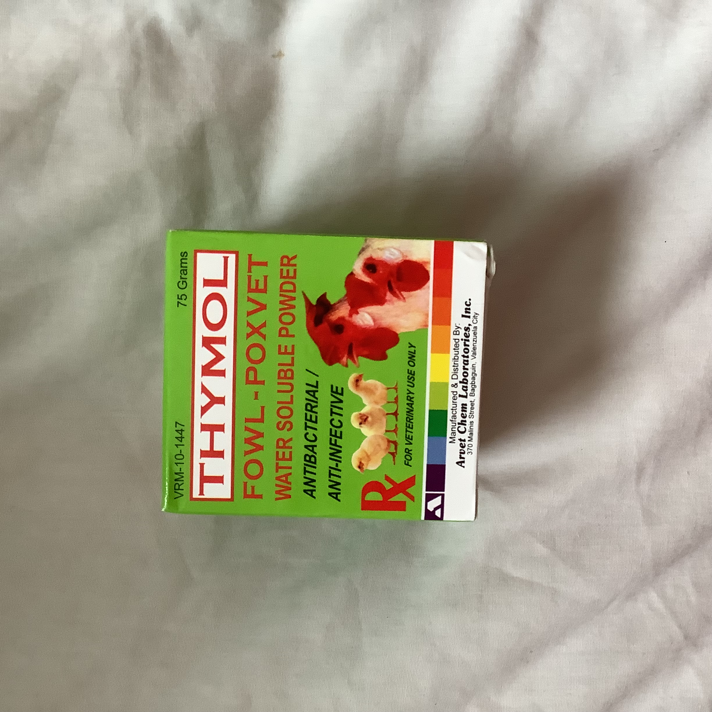 Thymol fowl-poxvet water soluble powder 75g | Lazada PH