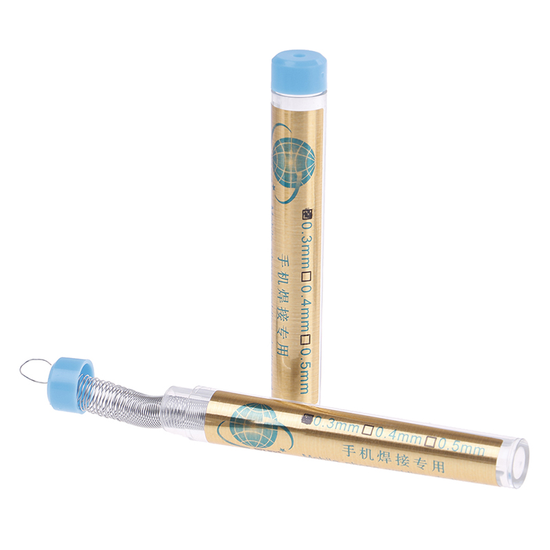 JIA 2Pcs Tin flux soldering wire lead solder pen tube dispenser 0.3/0.4 ...