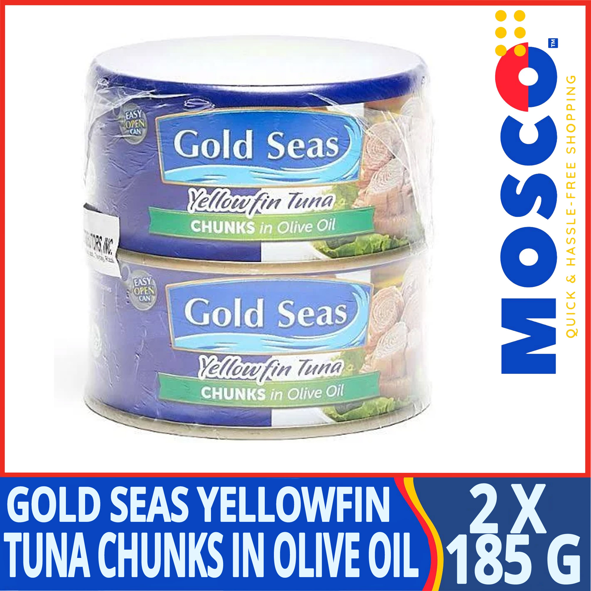 Gold Seas Yellowfin Tuna Chunks in Olive Oil 2 x 185 g | Lazada PH