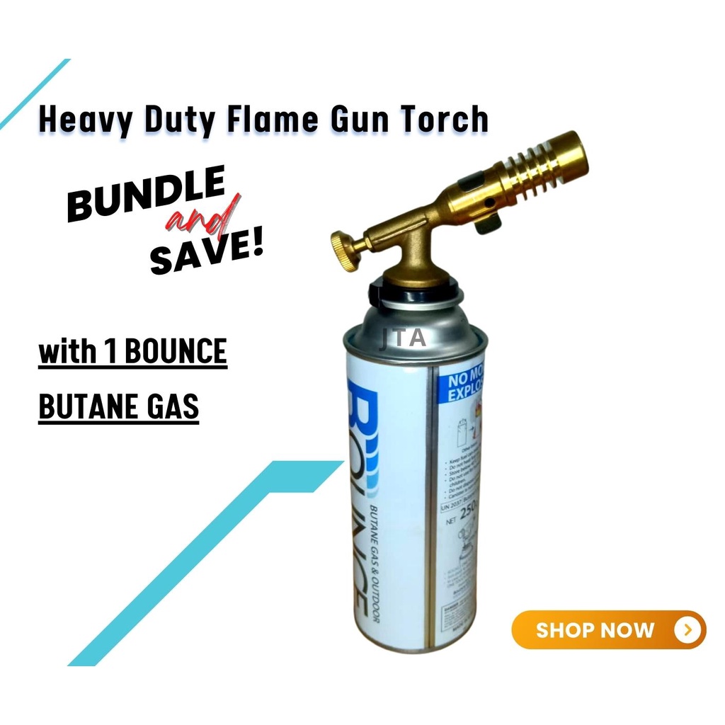 ♥Heavy Duty Flame Gun Torch with Bounce Butane Gas☝ | Lazada PH