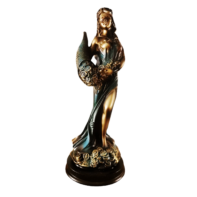 Blindfolded Fortuna Statue Ancient Greek Roman Goddess of Fortune ...
