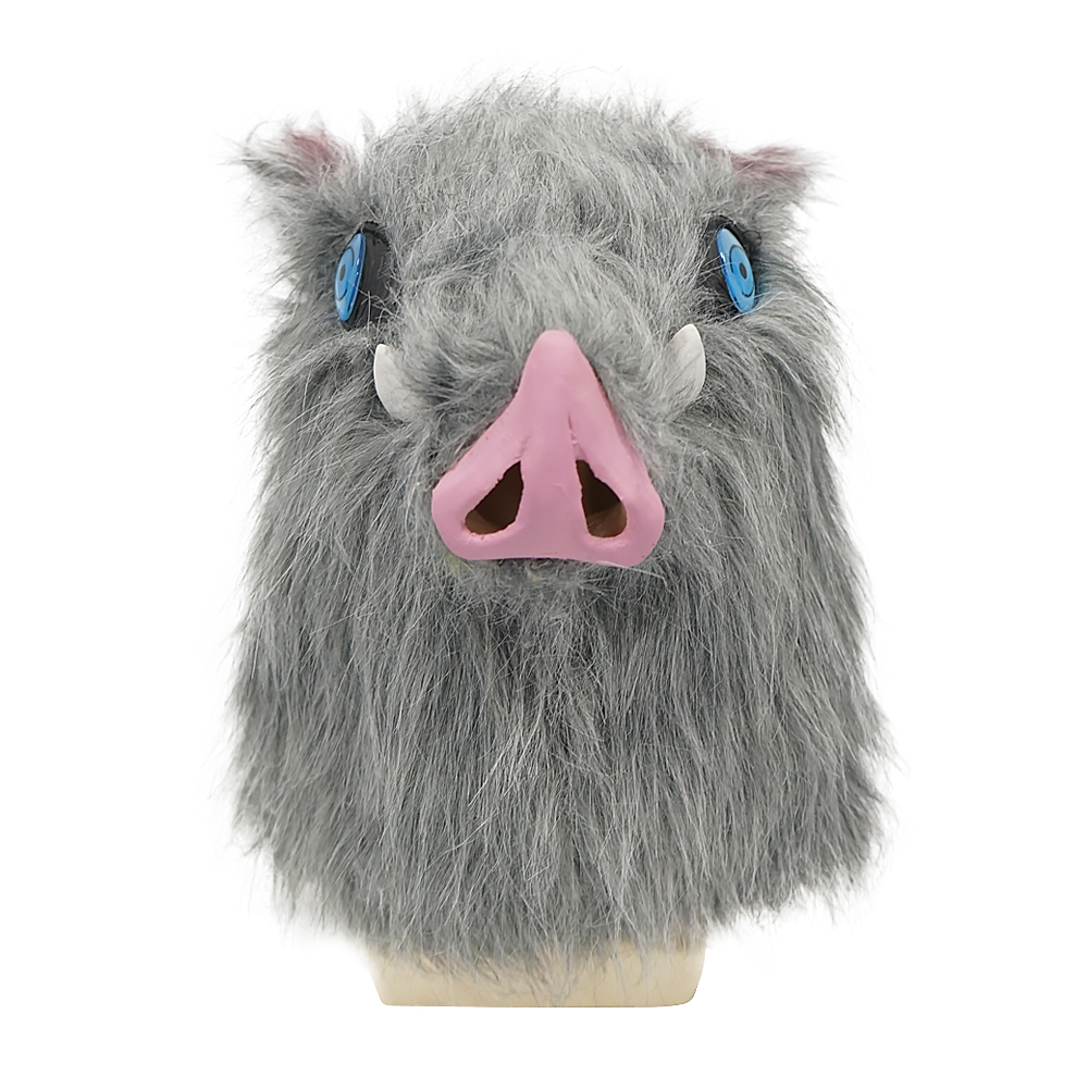 Hashibira Inosuke Cosplay Facepiece Anime Demon Slayer Pig Head Props ...