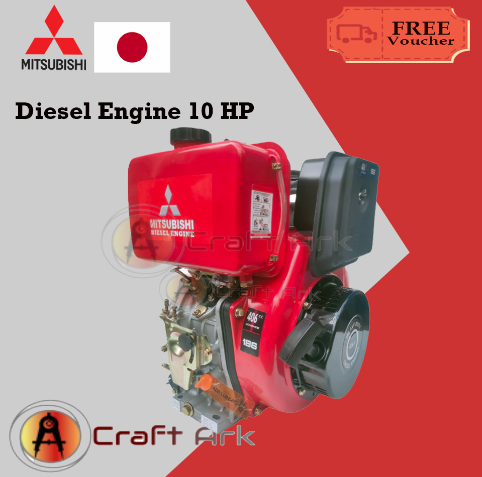 Mitsubishi Diesel Engine 10 HP 186F Highspeed Lowspeed Electric And ...