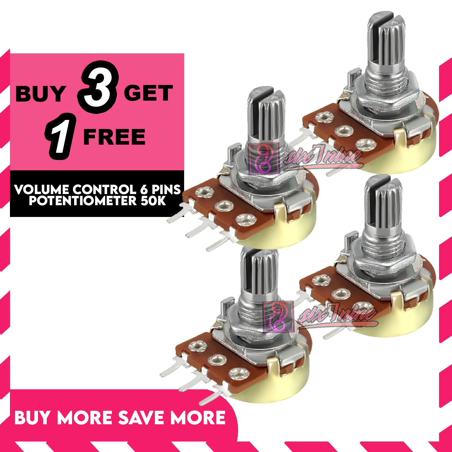 PROMO!!! Original Universal Volume Control 50K 3 pin Sakura Konzert 3 ...