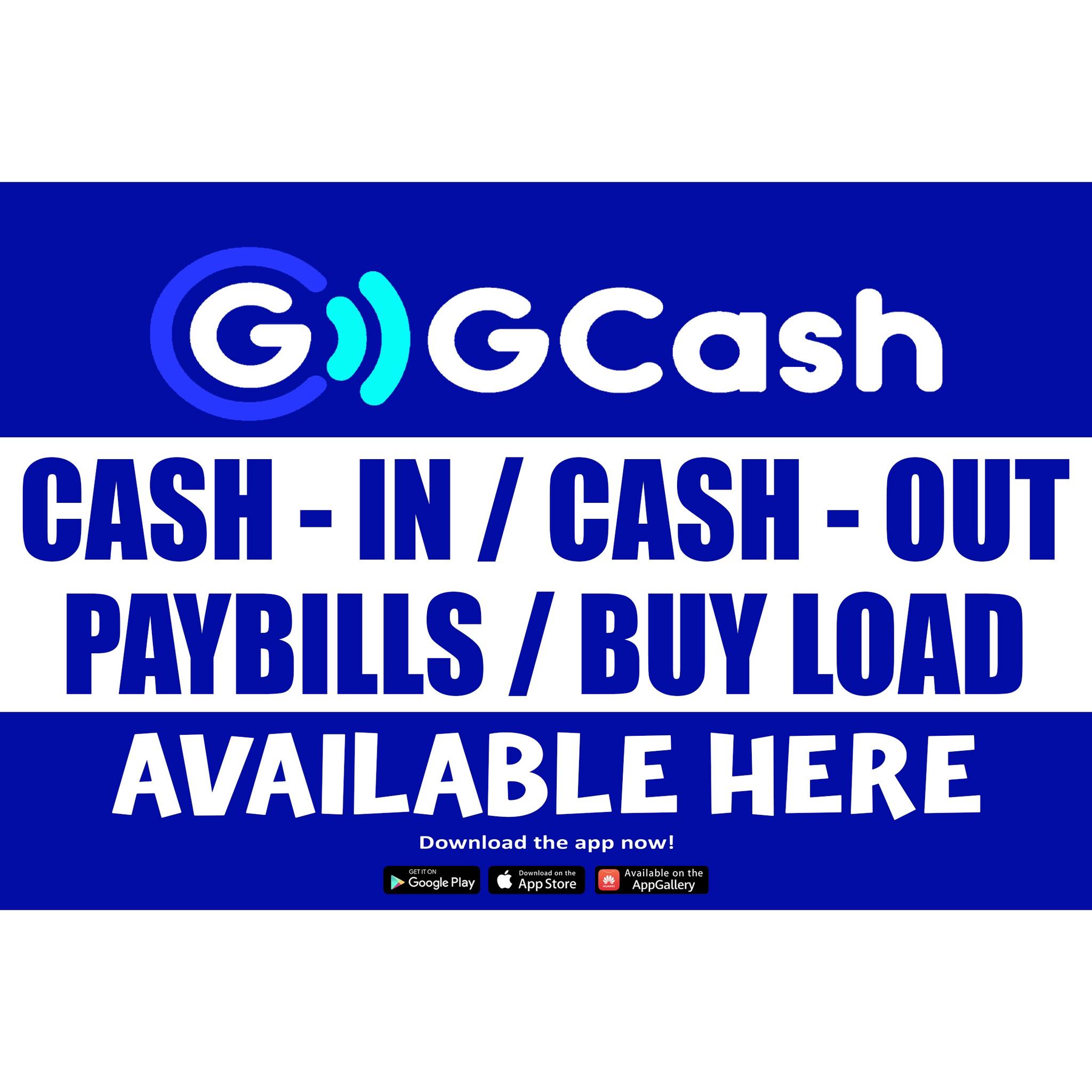 PVC/LAMINATED SIGNAGE GCASH/LOAD AVAILABLE HERE/ - A4 Size high quality print Costumize | Lazada PH