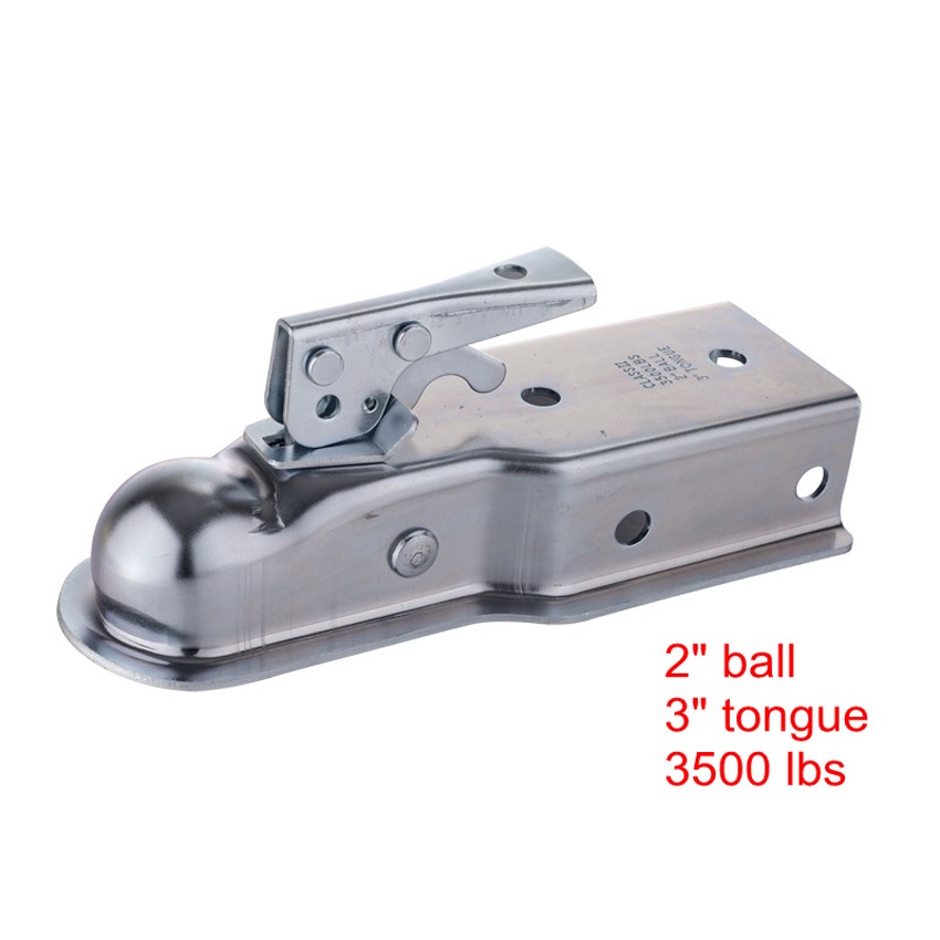 Trailer Hitch Coupler Connector 2" Ball 2"/3" Tongue Mount 3500 Lbs for ...
