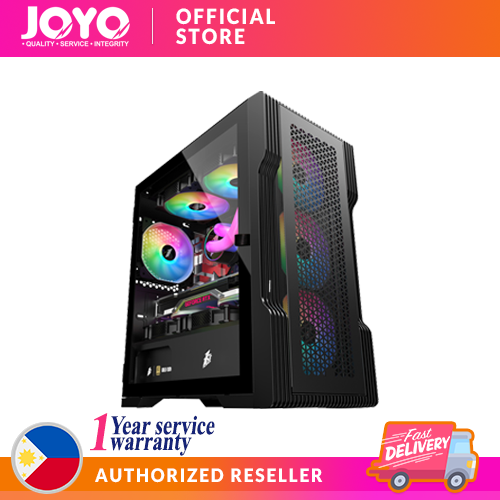 1STPLAYER TRILOBITE T3 MID-TOWER GAMING CASE W/ FRONT MESH/TG-SIDE/ M-ATX (BLACK) | Lazada PH