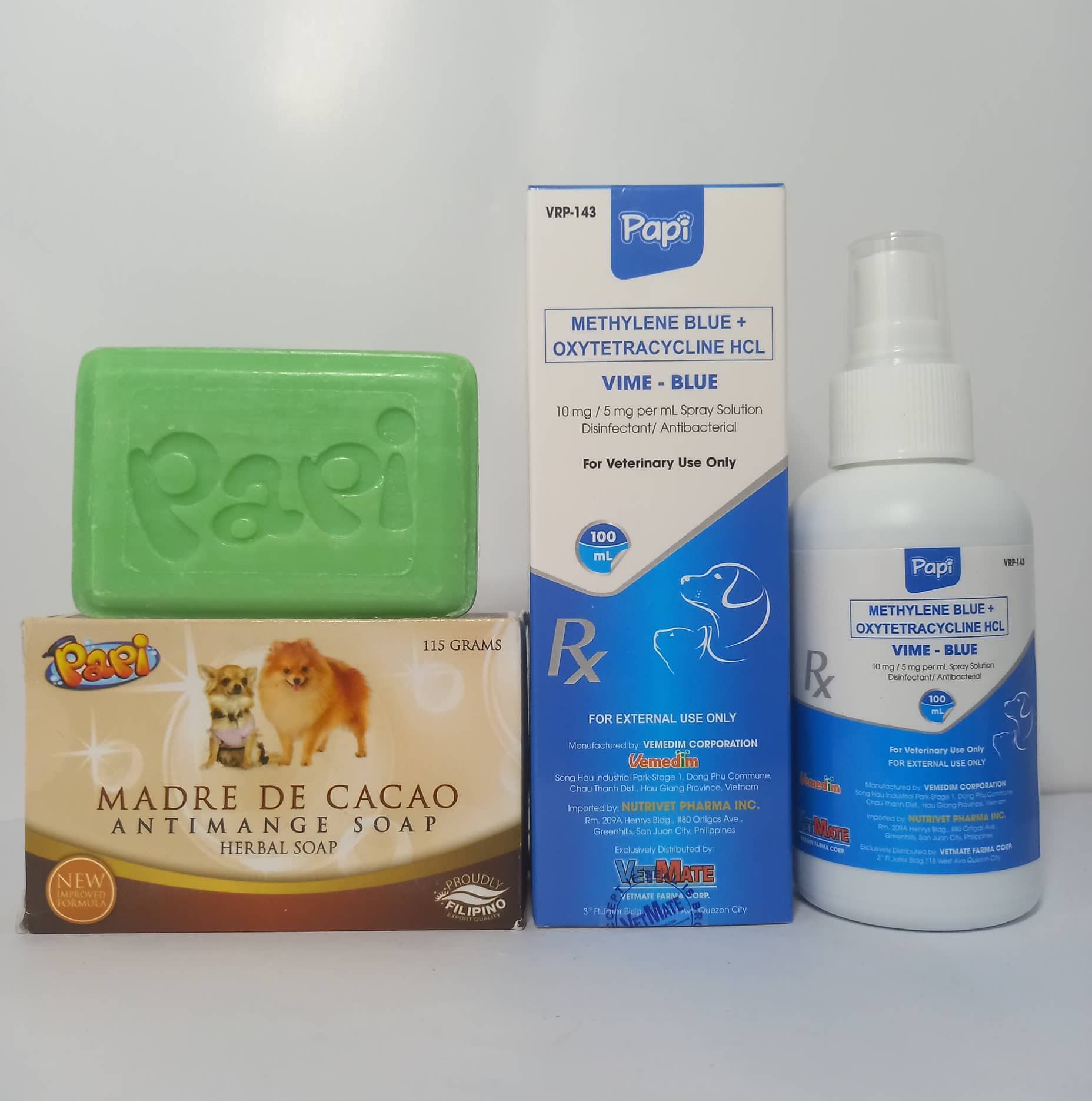 [VET SUPPORT] BUY 1 GET 1 Papi Madre de Cacao Soap & Papi Vime-Blue ...