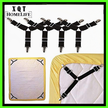 4pc Triangle Straps Adjustable Bed Sheet Corner Elastic Straps ...