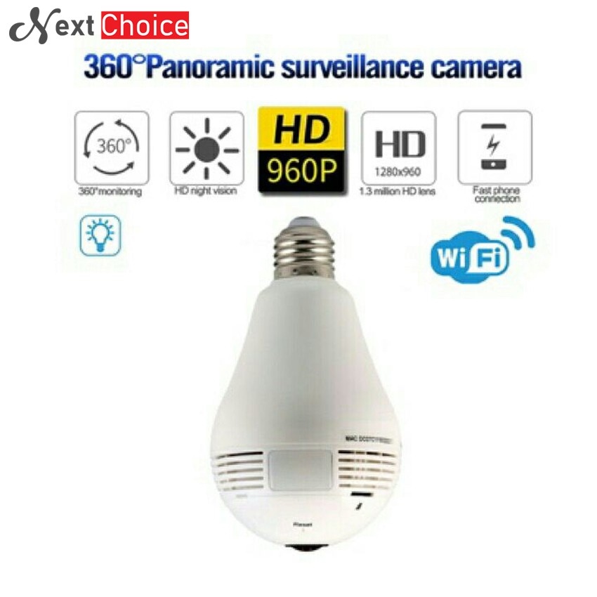 V380s Wi-fi 360 Panoramic IP Cam Camera CCTV Spy Wifi Bulb | Lazada PH