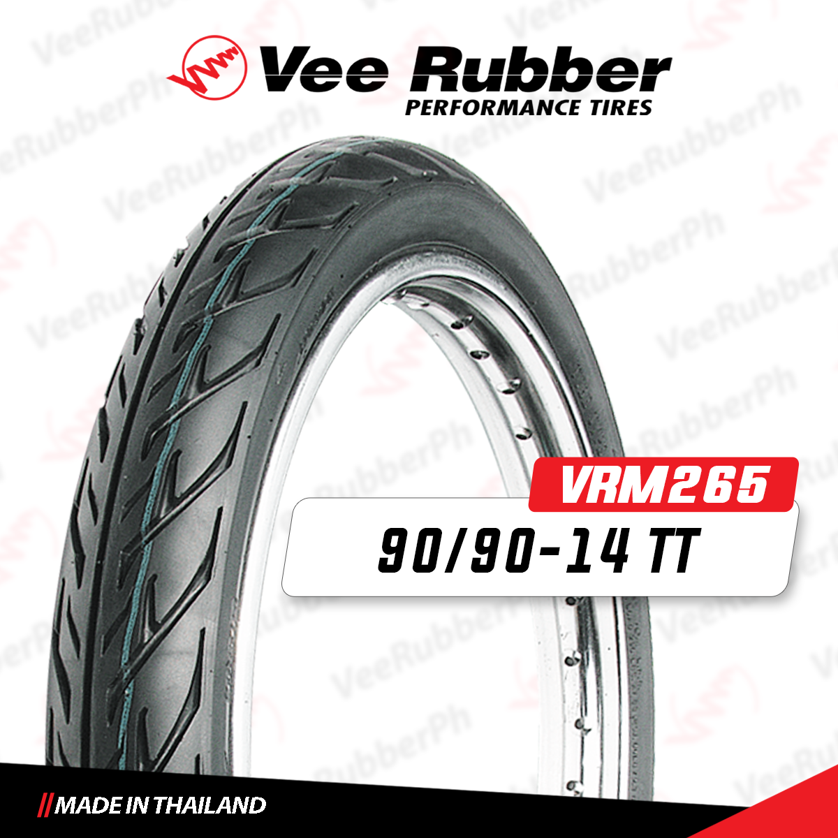 90/90-14 VRM265 (TT) VEE RUBBER FALCON 90/90 - 14 Tubetype Motorcycle ...