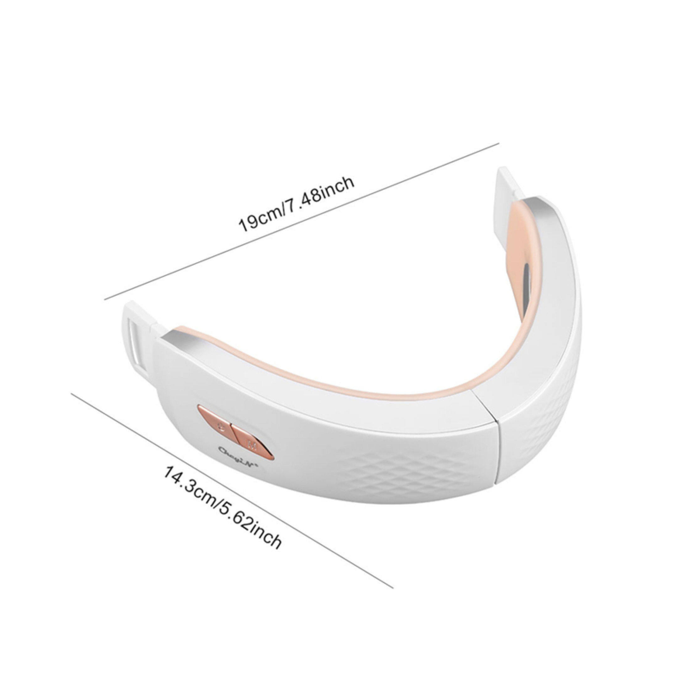 V-Shape Facial Simulation Massage Belt Chin Cheek Lift Massager LED ...