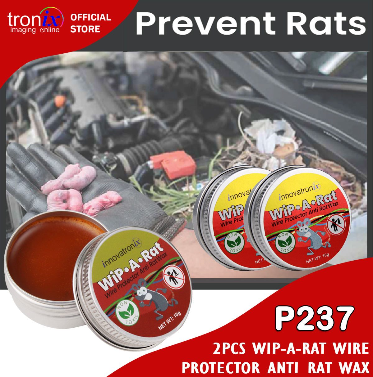 troniximaging Wip A Rat Anti Rat Wire Protection Wax - Natural and ...