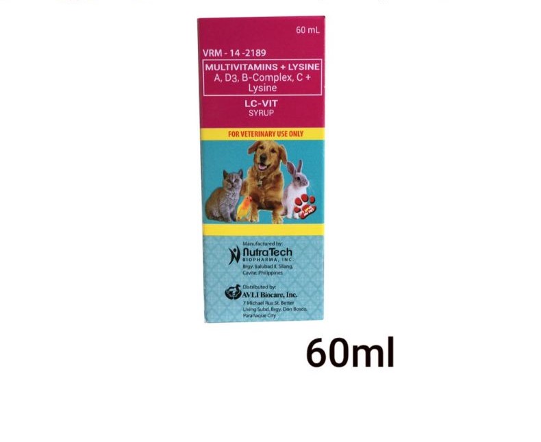 LC Vit - Vitamins Syrup for Our Beloved Pets Dog and Cat 60ml and 120ml ...
