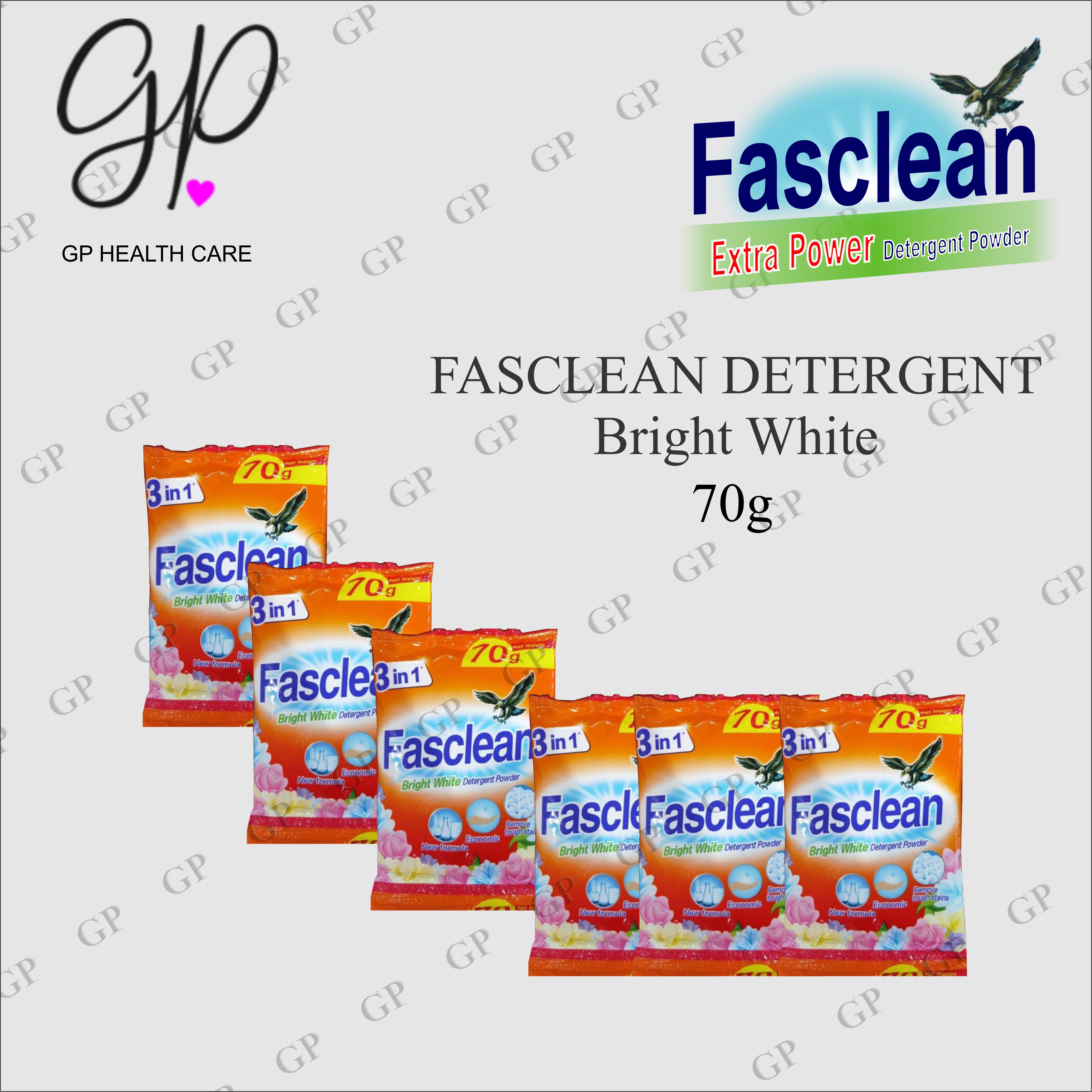 FasClean Detergent White Bright 70g- GP Health | Lazada PH