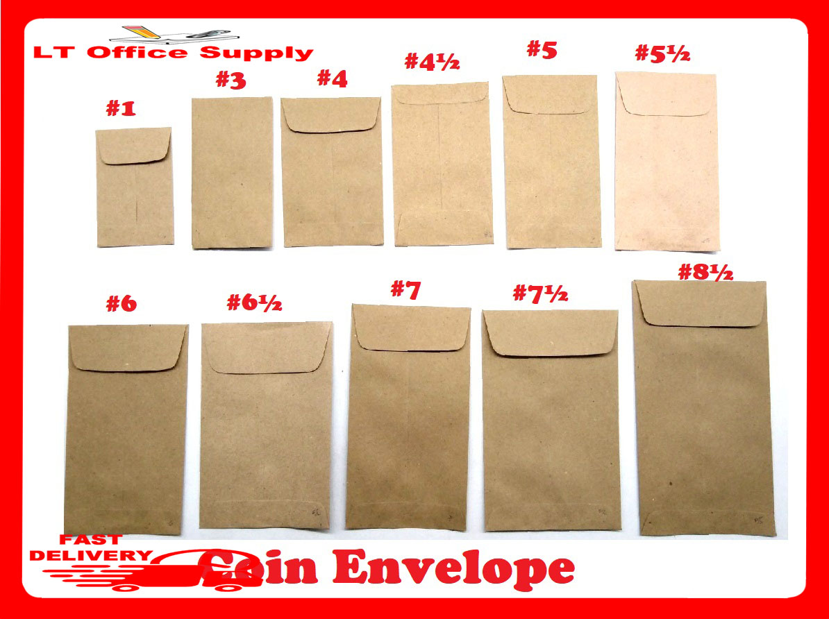 1Box/500pcs Kraft Paper Coin Envelope | Lazada PH
