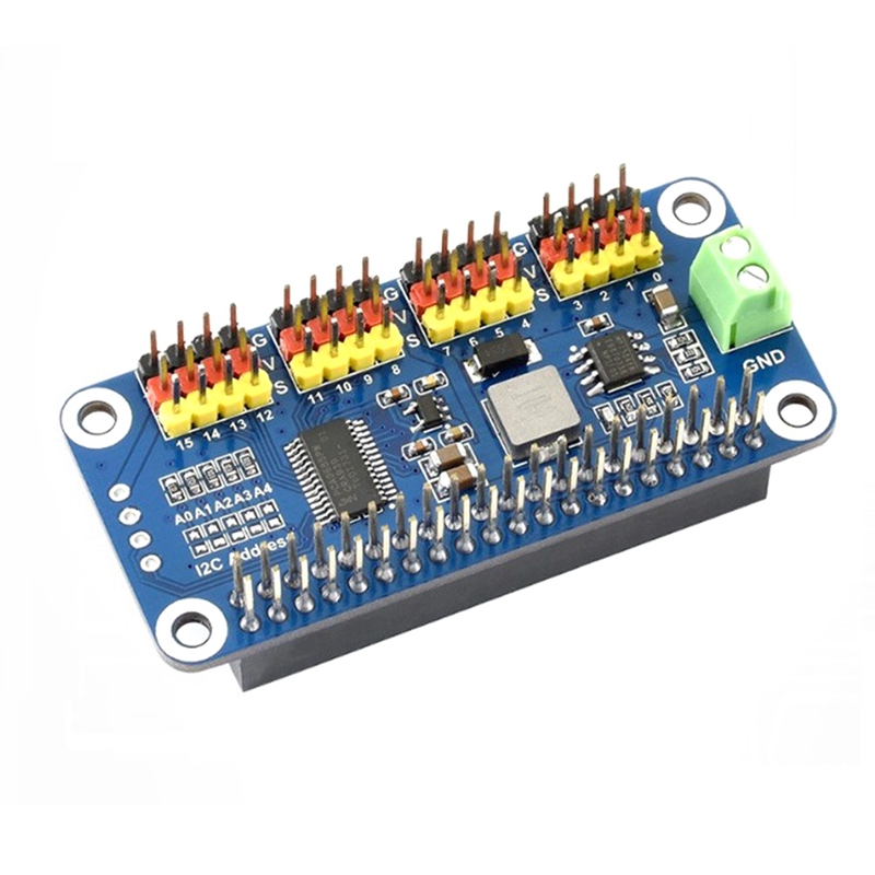 16-CH 12-Bit PWM Servo Motor Driver Module Shield Expansion Board HAT ...