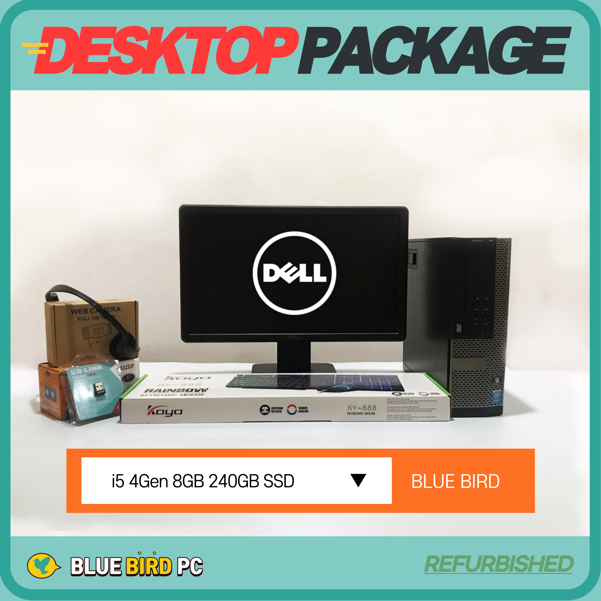 Dell optiplex Package i5 4Gen SSD computer set package with ACC pc set ...