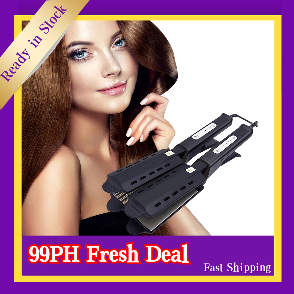 Hair Straightener Professional Wet & Dry 4-Speed Thermostat Wet & dry ...