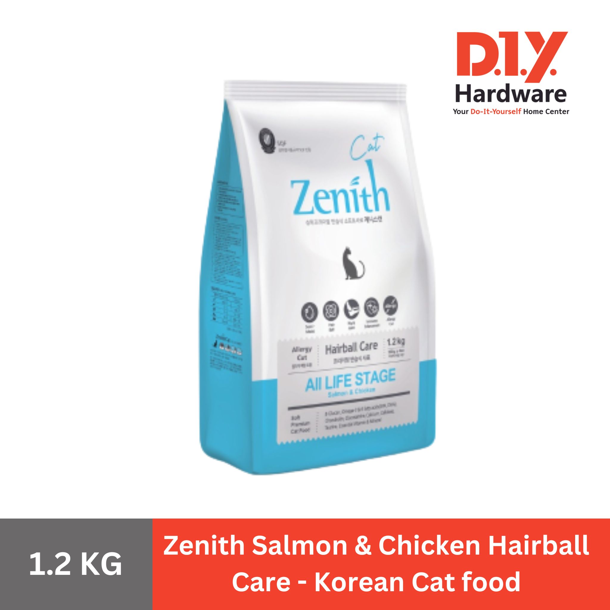Zenith Salmon & Chicken Hairball Care - Korean Cat food | Lazada PH