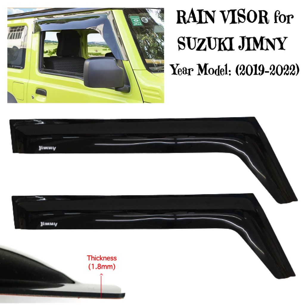 OCPA RAIN VISOR For SUZUKI JIMNY 2019 2020 2021 2022 THICKNESS 1.8mm ...