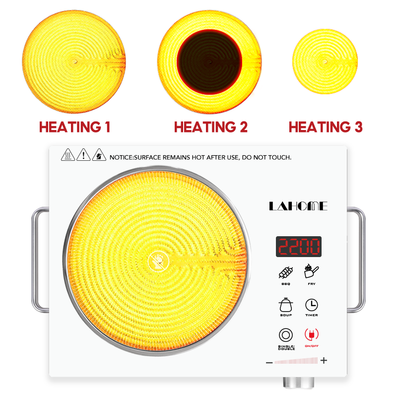 🎁 LAHOME Infrared Stove Smart 3 Heating Mode Energy Saving Efficient Any Pot Electric Ceramic ...
