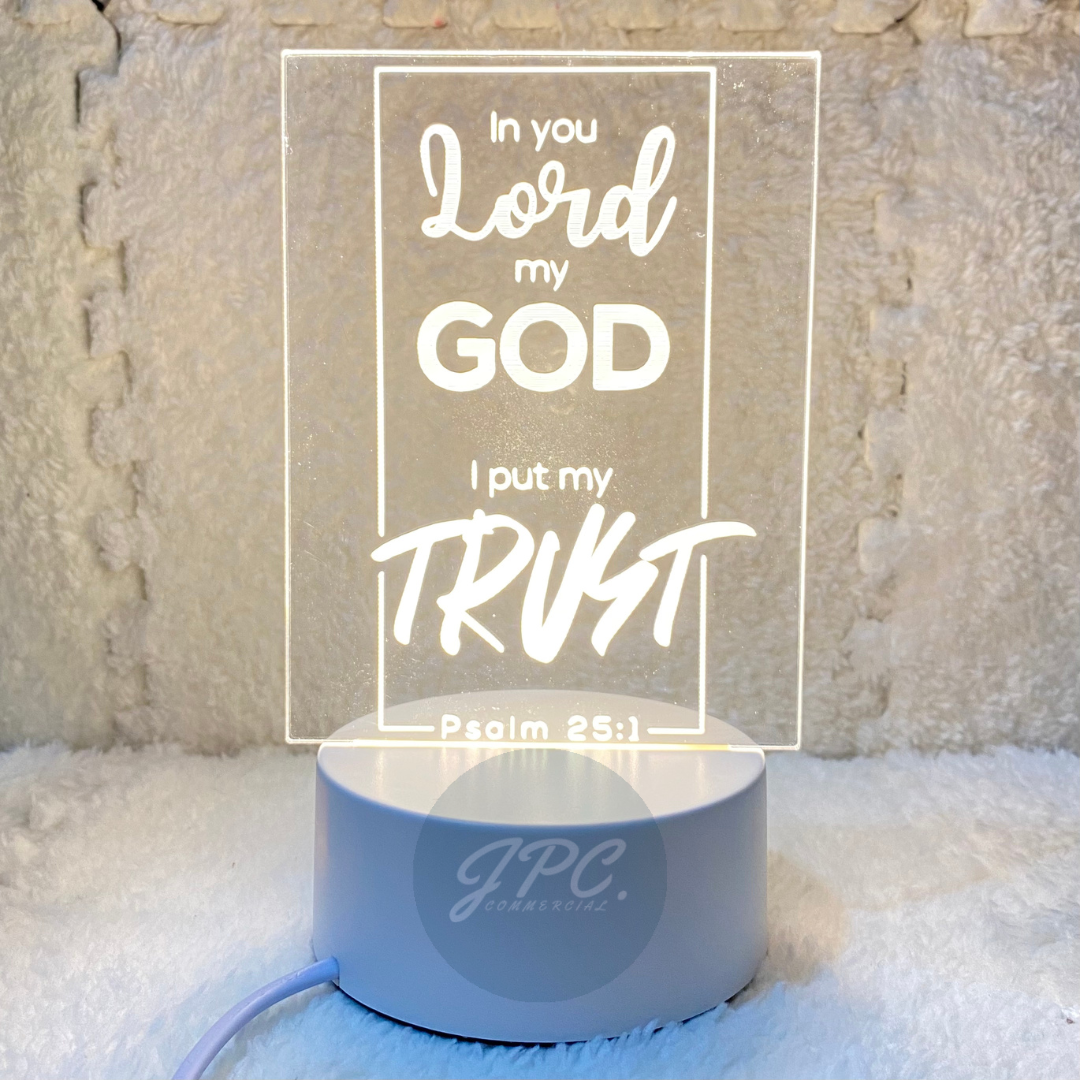 BIBLE VERSES Designs Acrylic 3D Illusion LED Night Lamp | Lazada PH